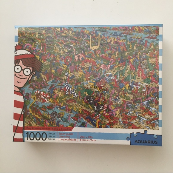 Aquarius | Games | New 00 Pc Puzzle Wheres Waldo Dinosaur Theme Hide ...